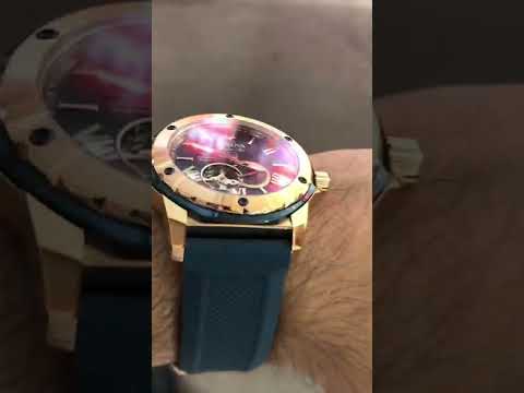 Bulova Marine Star Men's Blue Silicone Strap Watch | 98A227 | Automatic | 45 mm