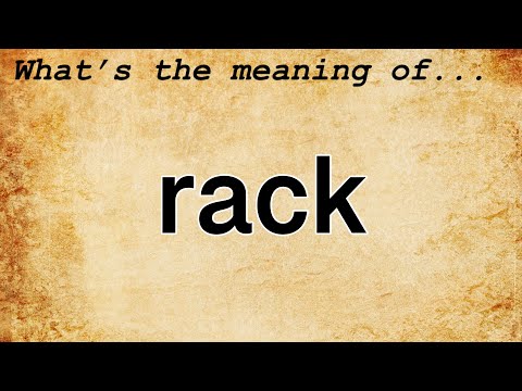 Rack Meaning : Definition of Rack