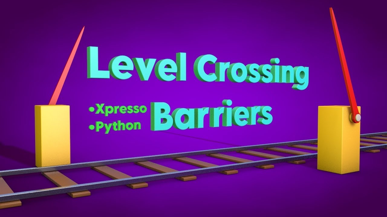 Cinema 4D Multi-Tech Tutorial 15 - Level Crossing Barriers