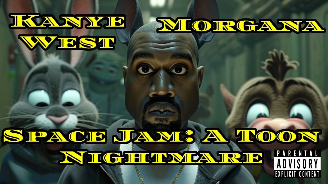 this ai stuff is WEIRD with kanye as a character in Space Jam: A Toon Nightmare