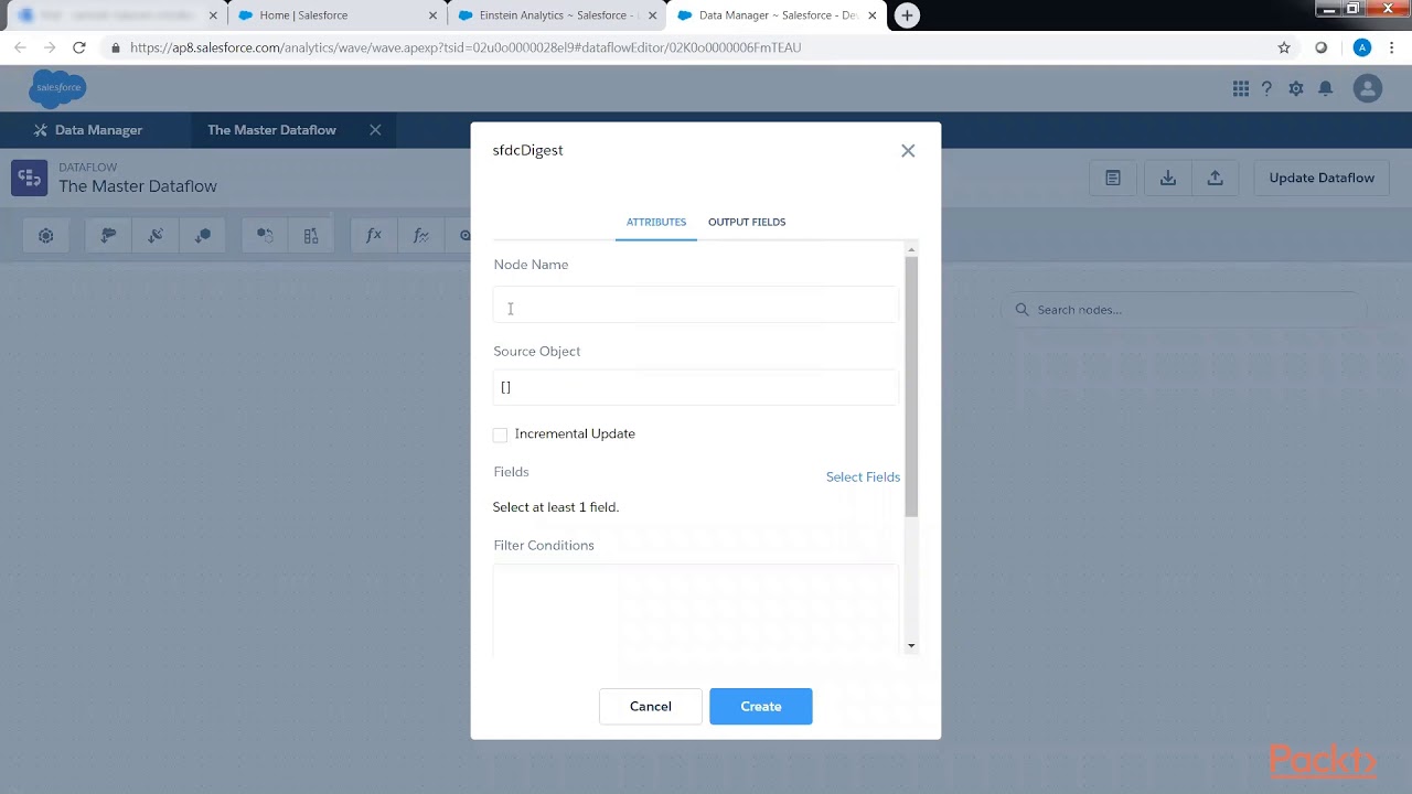 Hands-On Einstein Analytics : Getting Started with Dataflow | packtpub.com