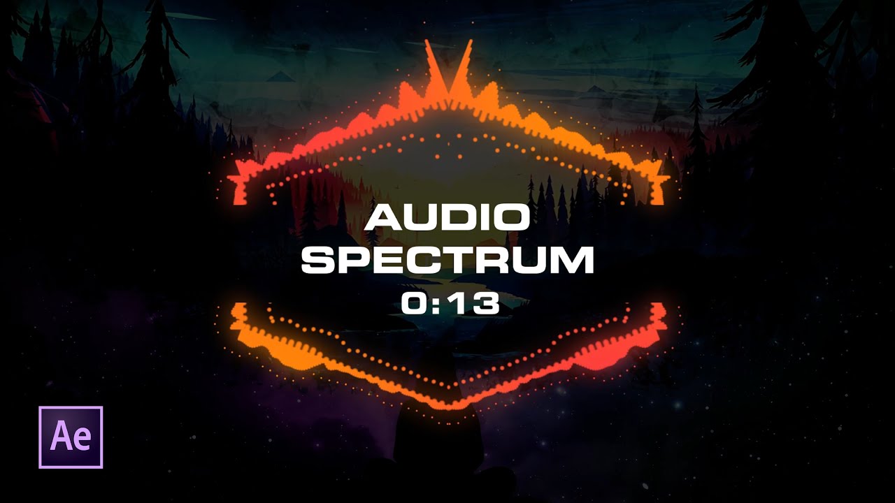 Audio Spectrum in After Effects - After Effects Tutorial - No Plugin - Free Template