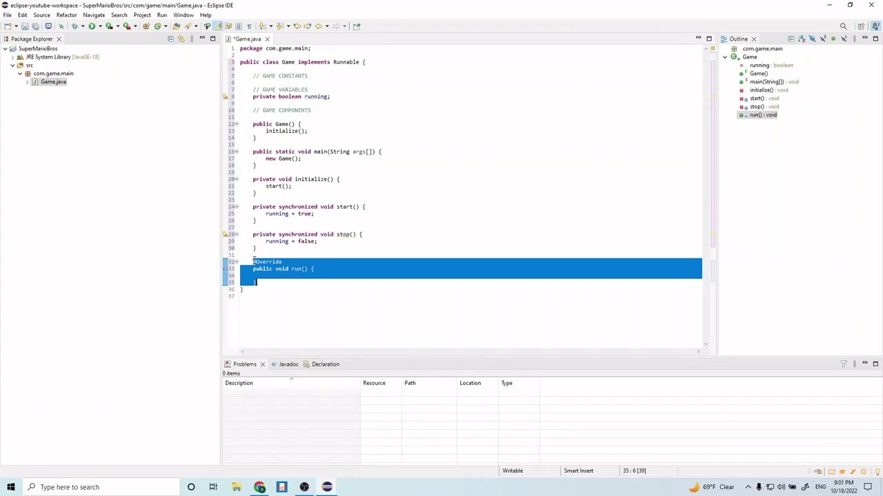 Java Game Programming #4 - Game Loop