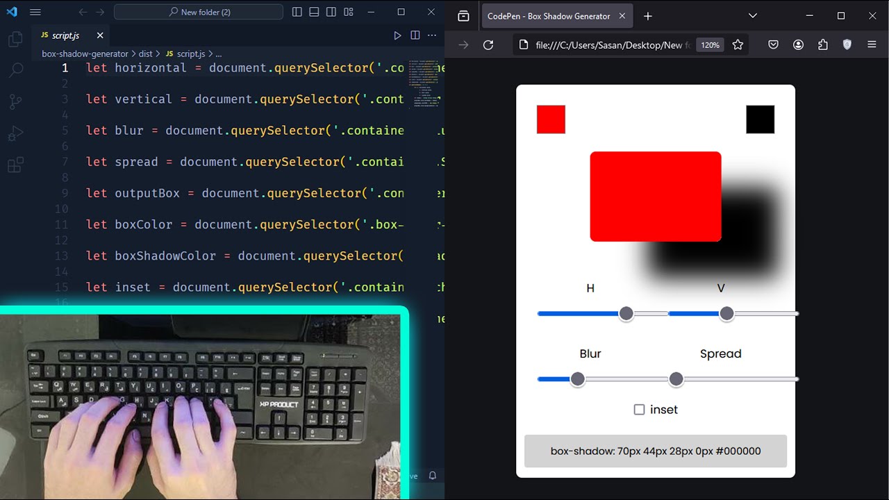 Creating a Box Shadow Generator App with HTML, CSS, and JavaScript