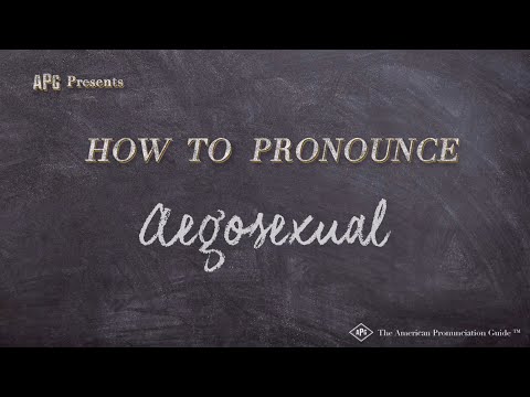 How to Pronounce Aegosexual (Real Life Examples!)