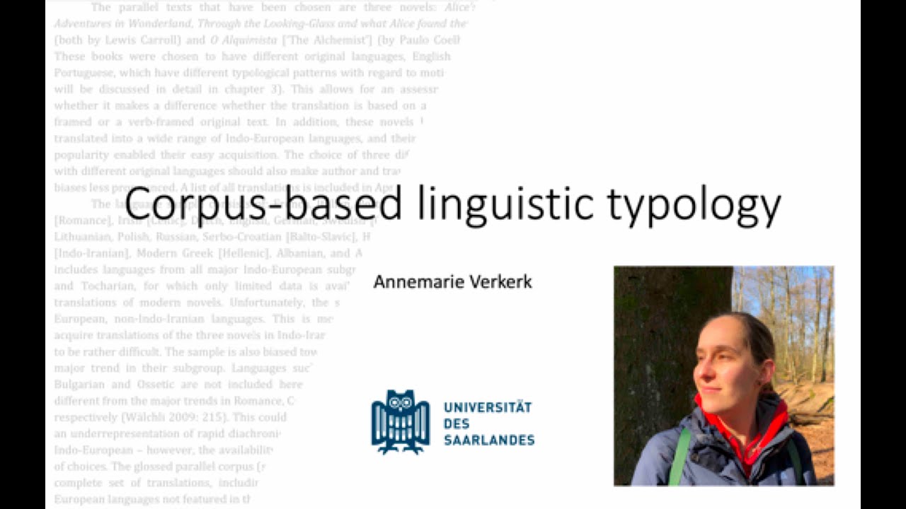 Corpus-based linguistic typology