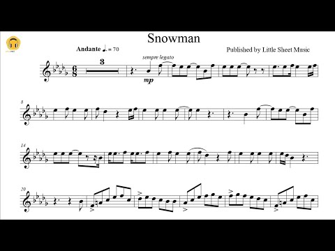 Snowman by Sia (Flute Solo with Piano Accompaniment/Sheets)