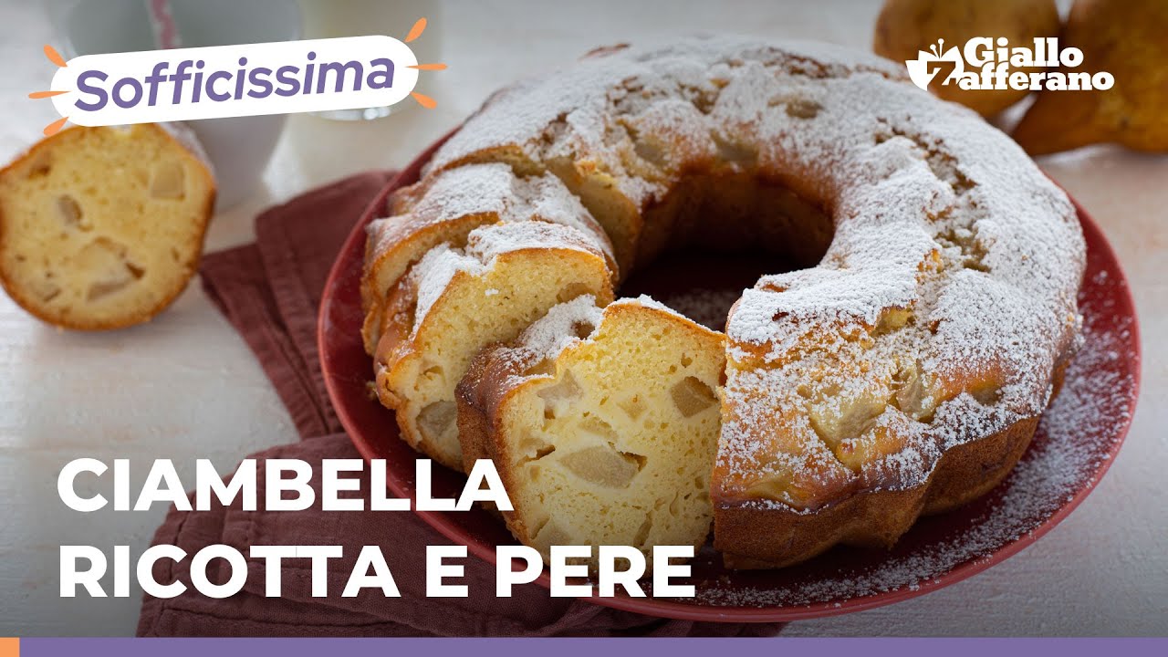 Ricotta and Pear Ring Cake – easy and delicious dessert recipe! 🍐
