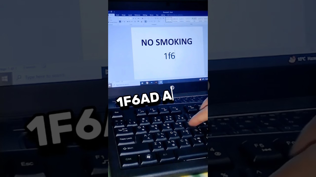 No Smoking #symbols #msword #computer #shortvideo #keyboard #emoji #viral #shorts