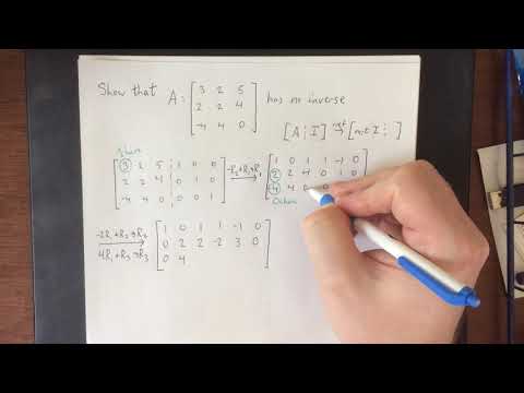 Verifying that a matrix is singular