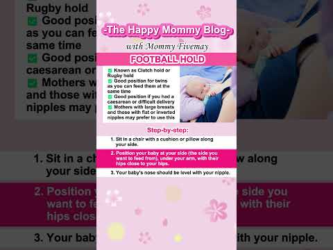Clutch hold or Rugby hold or Football Hold? Here's the step-by-step on how to do this| Breastfeeding
