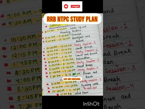 Rrb ntpc study plan || rrb ntpc strategy || rrb ntpc 2024 best study plan || rrb ntpc timetable