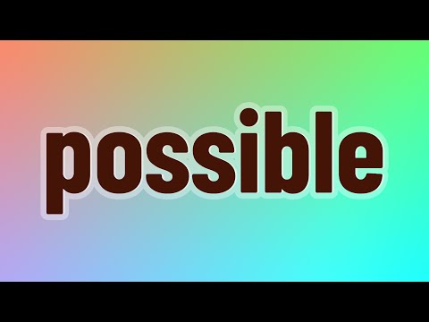 Possible - 74 English Vocabulary Flashcards