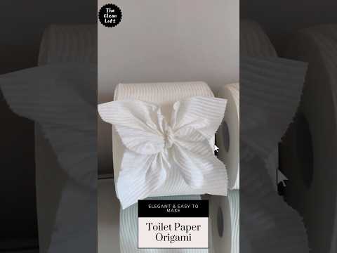 5 Mind Blowing Easy Ways to Fold Toilet Paper 🤯💥. Link in Comments #shorts #toiletpaperorigami
