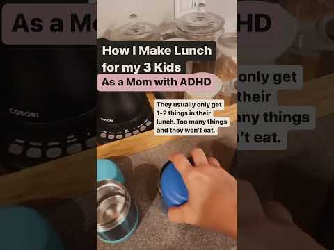 How I make lunch for my 3 kids as a mom with ADHD. Huge fan of hot lunches!