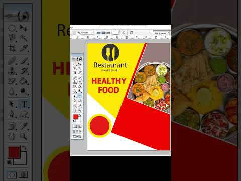 Restaurants Poster Design for social media Photoshop tutorials #photoshop