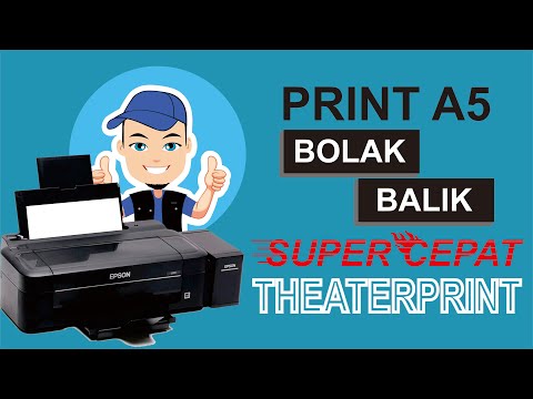 Cara Print A5 Bolak-Balik Super CEPAT Ala Theaterprint