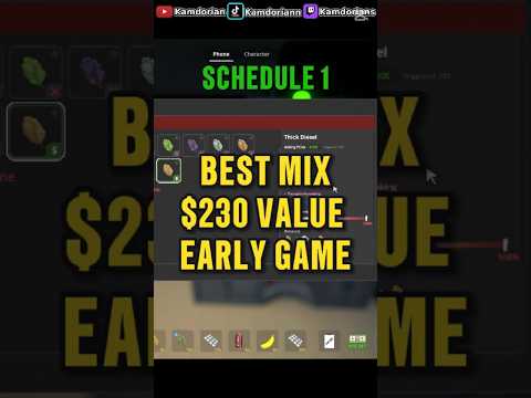 BEST MIX in schedule 1 high value early game! #schedule1 #gaming #gamer #gamingtips #gamingguide