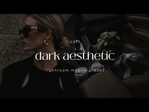 Cinematic Dark Aesthetic Preset Lightroom Edit Photo