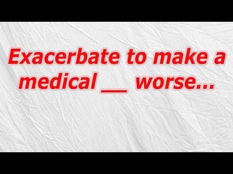 Exacerbate to make a medical worse (CodyCross Crossword Answer)