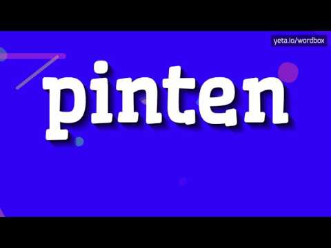PINTEN - HOW TO PRONOUNCE IT!?