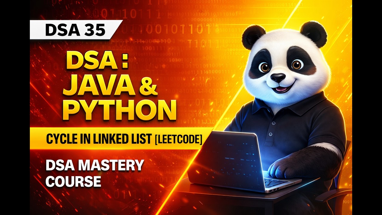 DSA 35 :Check if LinkedList has a Cycle[LeetCode] : Pavan Prakash Sir