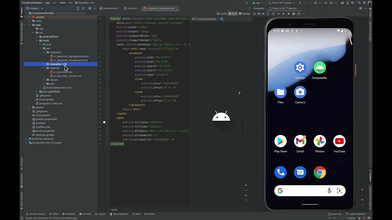 Themed icons (Android 13+) Coding Flow