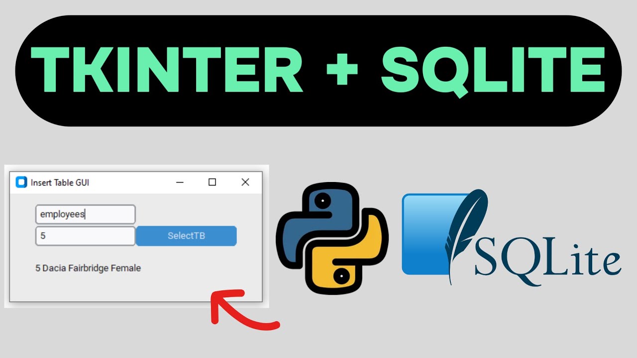 Customtkinter and SQLite with Python Lesson 4 - Select Table