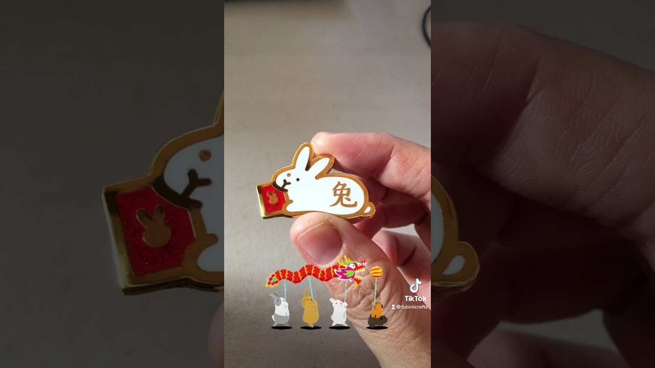 Year of the Rabbit enamel pin!