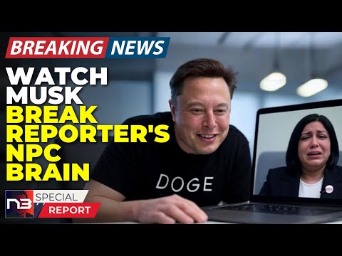 🚨BREAKING: Musk’s DOGE Team Found WHAT? Reporter’s NPC Moment Goes ...