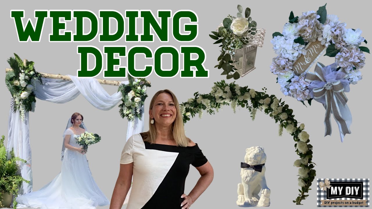 AFFORDABLE WEDDING DECORATION IDEAS | BACKDROP, ARCH, FLORAL SWAGS, WREATH, LANTERN SWAG, MAILBOX