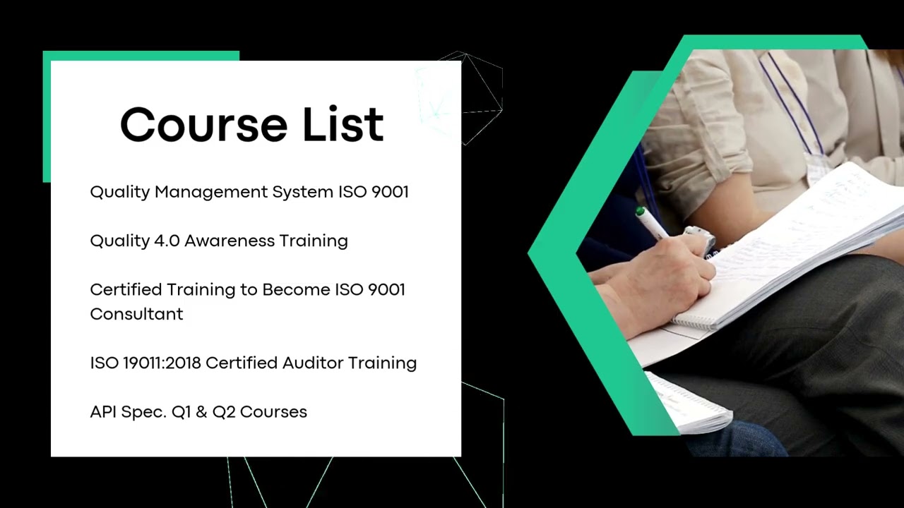Quality Management System Online Training for Process Improvement and Control with Certificate