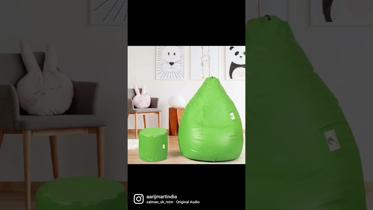 Aarij Mart bean bags green