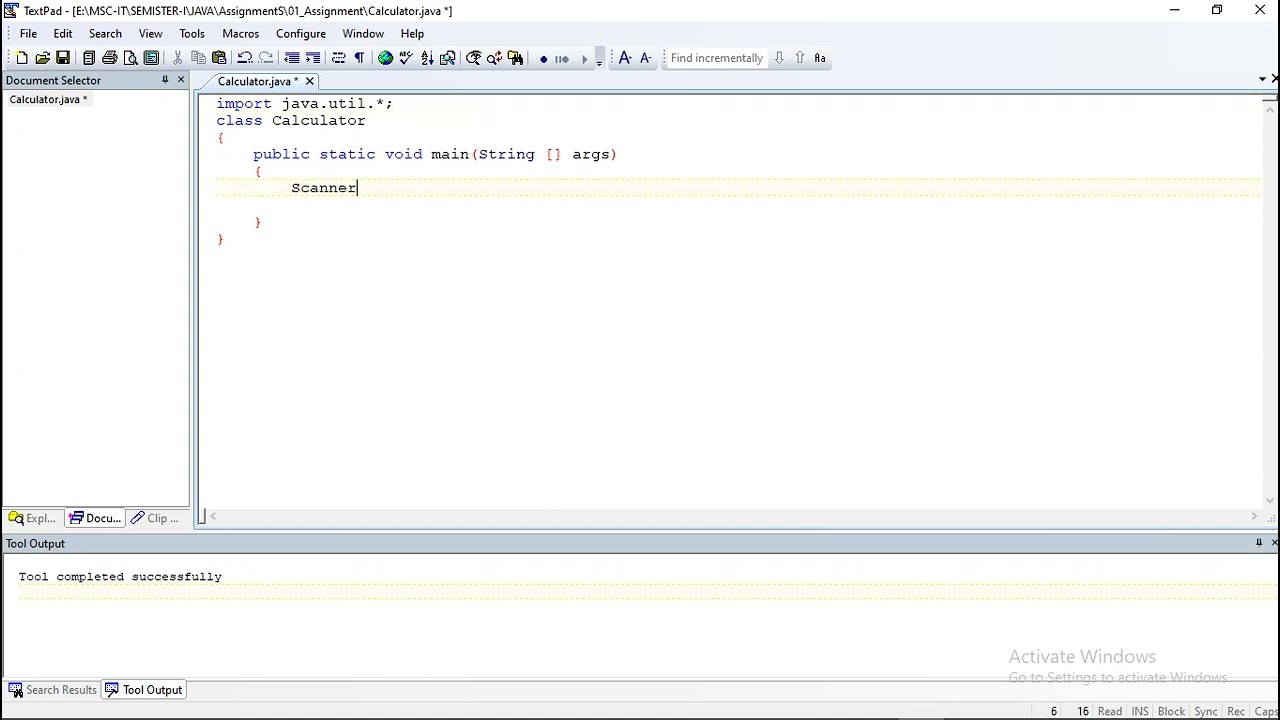 simple calculator program using Using Arithmetic Operator Or Switch Case in java