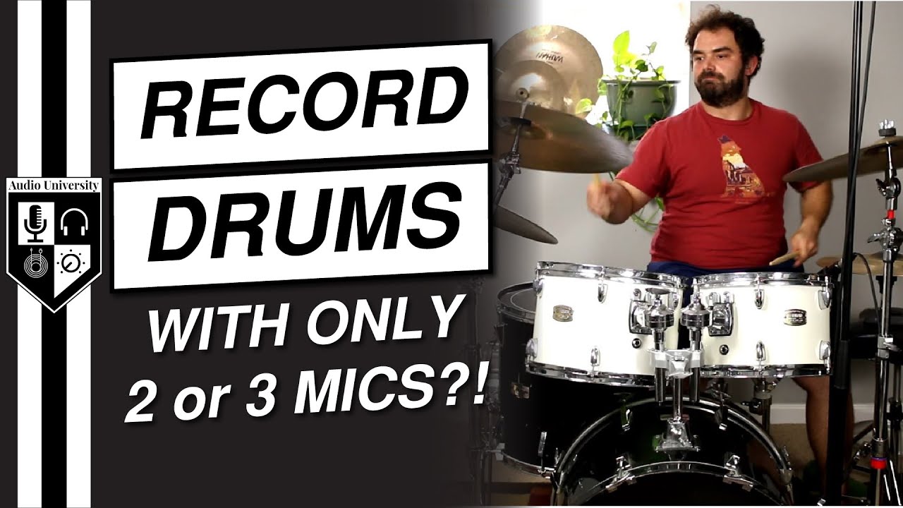 How To Record Drums At Home [With Only 1, 2, or 3 Microphones]