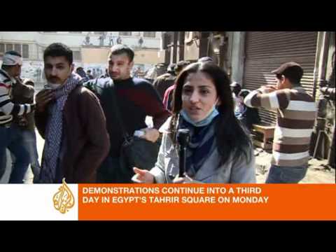 Al Jazeera's Sherine Tadros reports from outside Tahrir Square