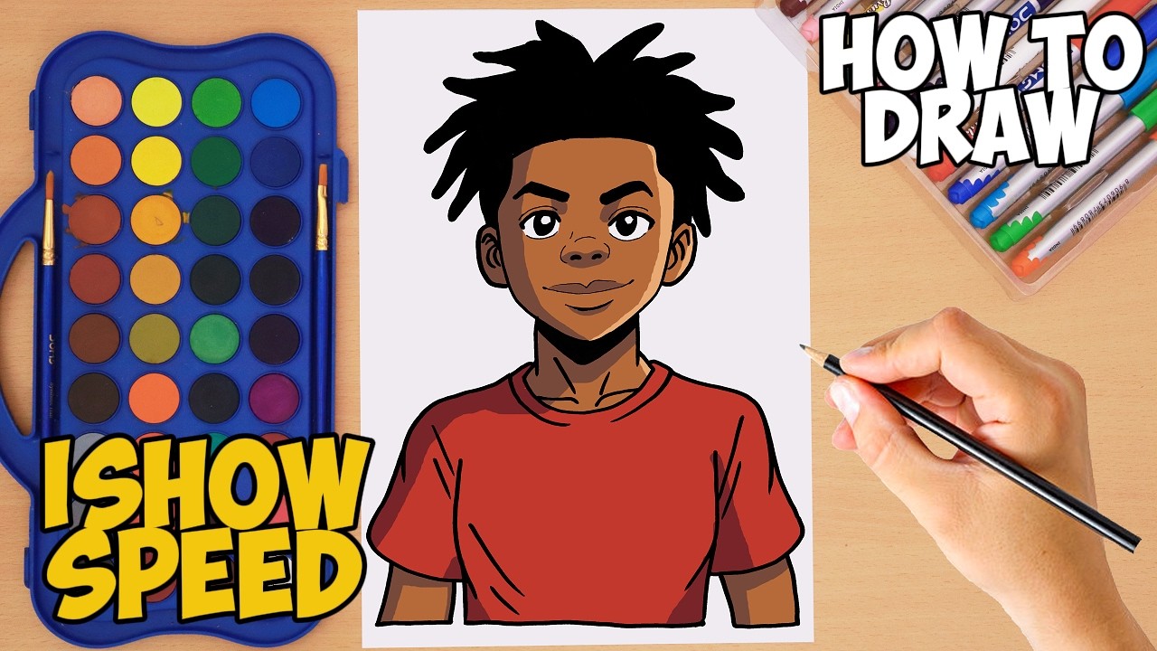 How to draw ISHOWSPEED | Step by step