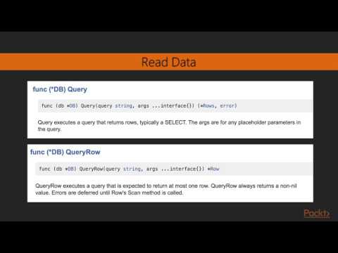 Learn Mastering Go Programming Go with MySQL | packtpub com - Mind Luster