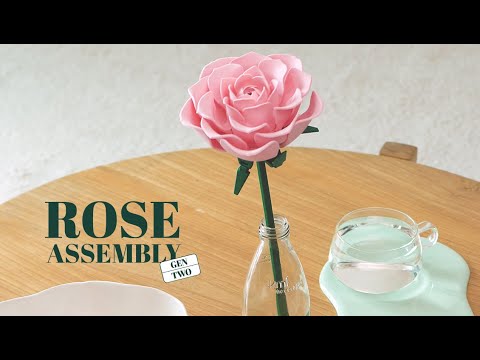 🌹 ROSE Mechanised Articulated Flower・ STL File for 3D printing・Cults