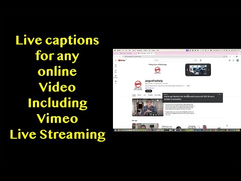 How to get live captions on Windows and Mac - Great for live streaming with Vimeo #captioning