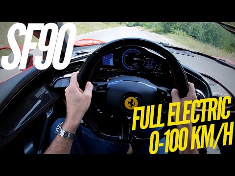 Ferrari SF90 Stradale : how fast is eDrive mode ?