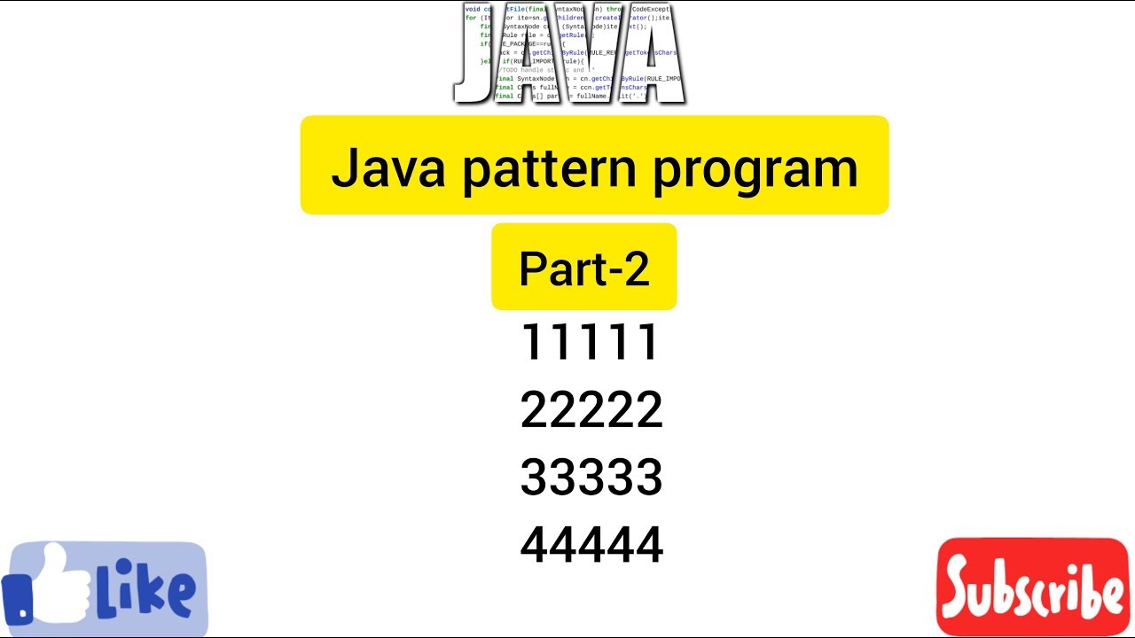 Java pattern program part 2 Easy Learning Genius
