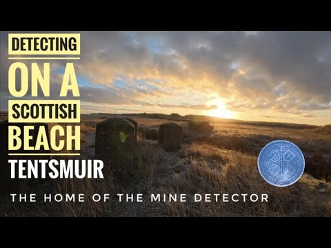 Tentsmuir, Fife, metal detecting on a Scottish beach,. The home of the mine detector.