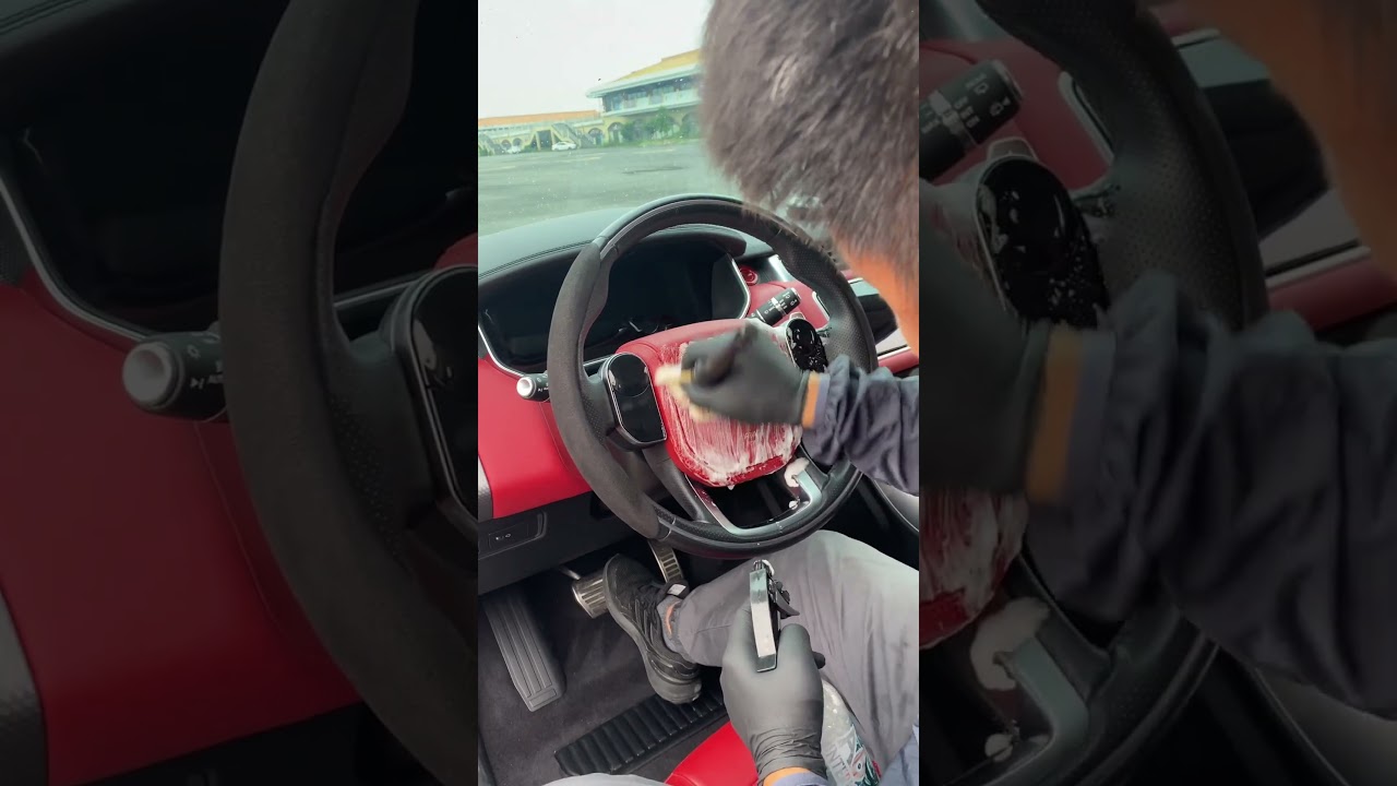 Car washing will never be the same.#stressrelief     #Vehicle renovation