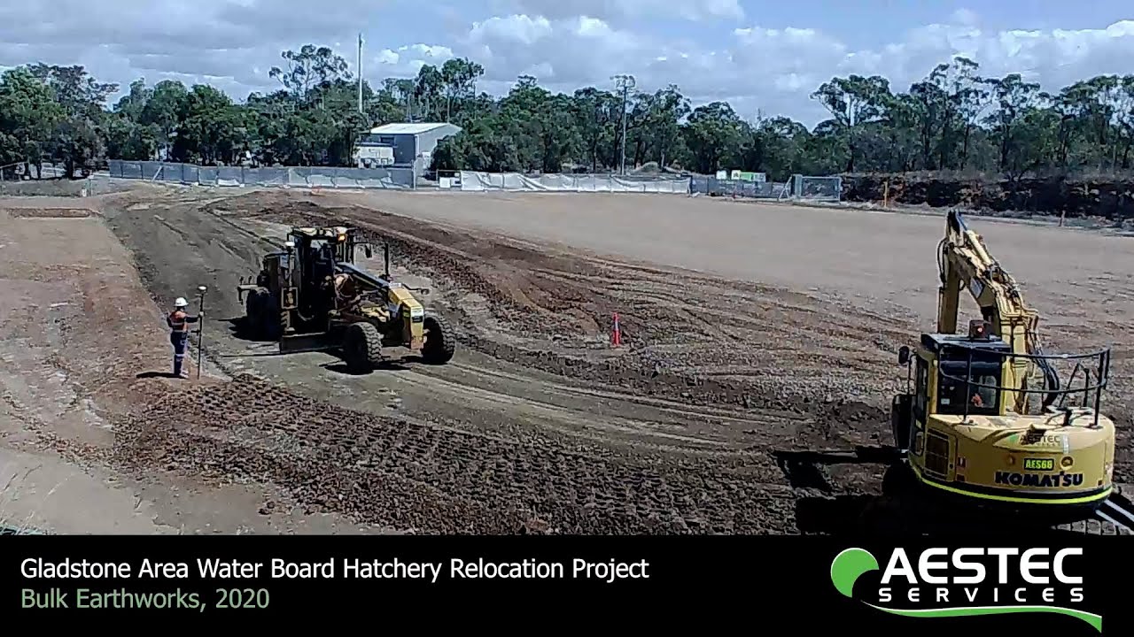Bulk Earthworks Awoonga Dam - Timelapse