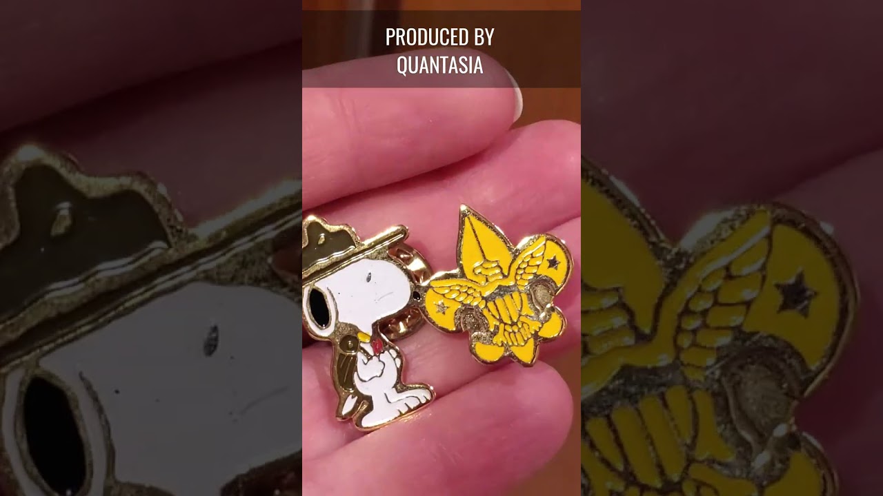 Snoopy Boy Scout Pin #Shorts | CollectPeanuts.com