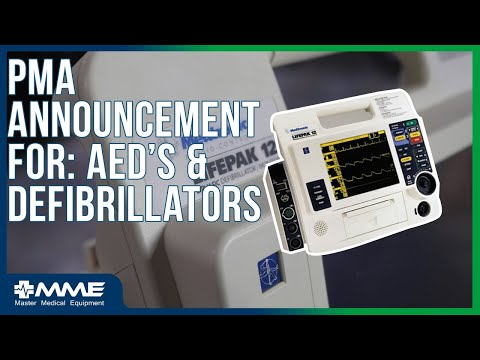 IMPORTANT ANNOUNCEMENT: FDA PMA for AEDs and Defibrillators