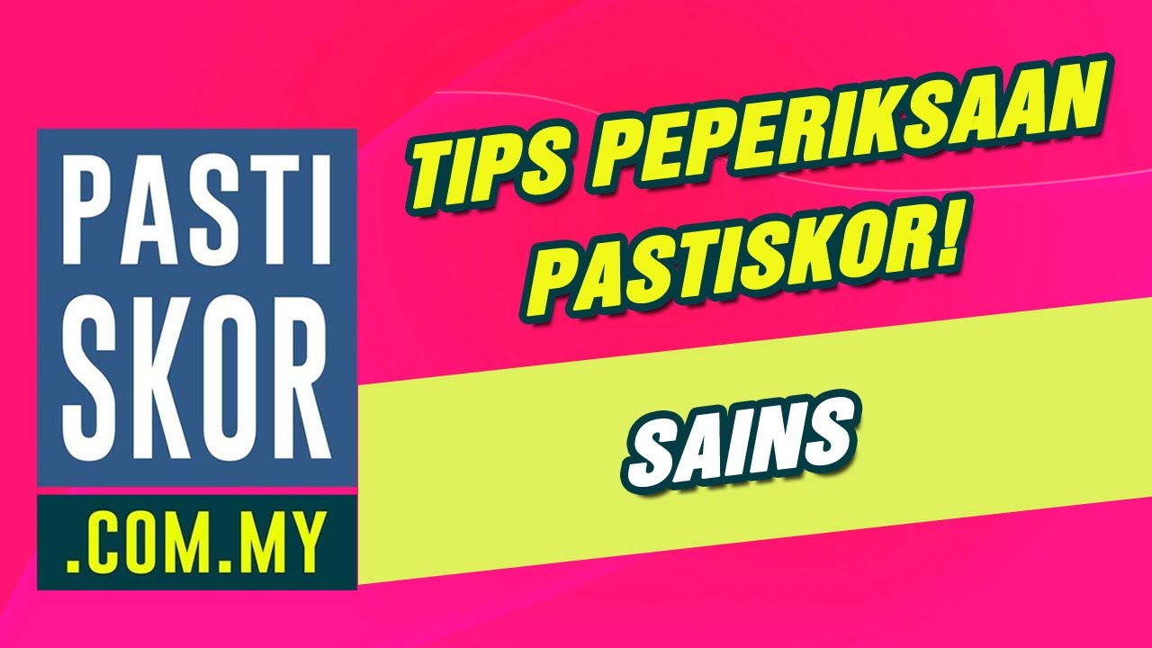 2020 SAINS UPSR EXAM TIPS