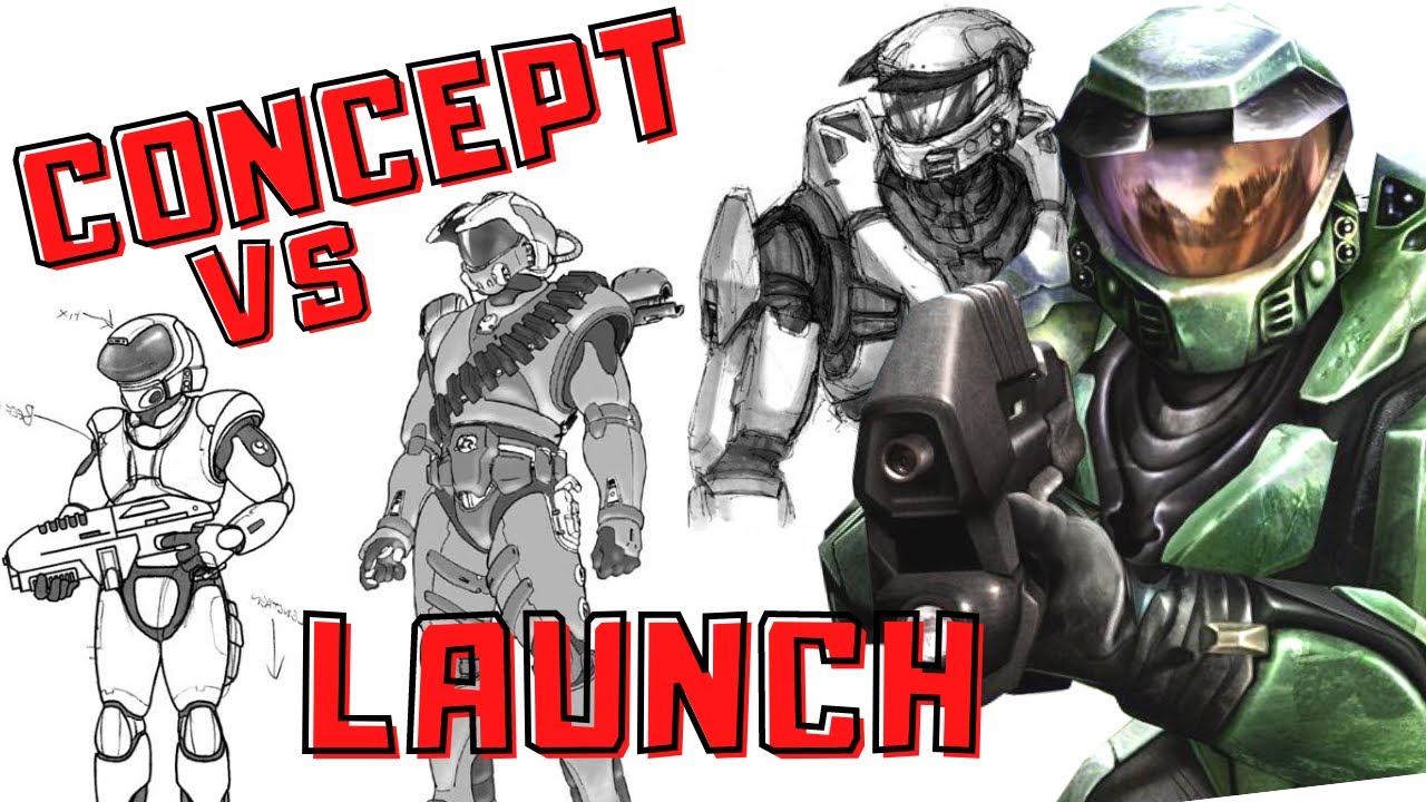 Halo Concept Art Evolution - The Master Chief