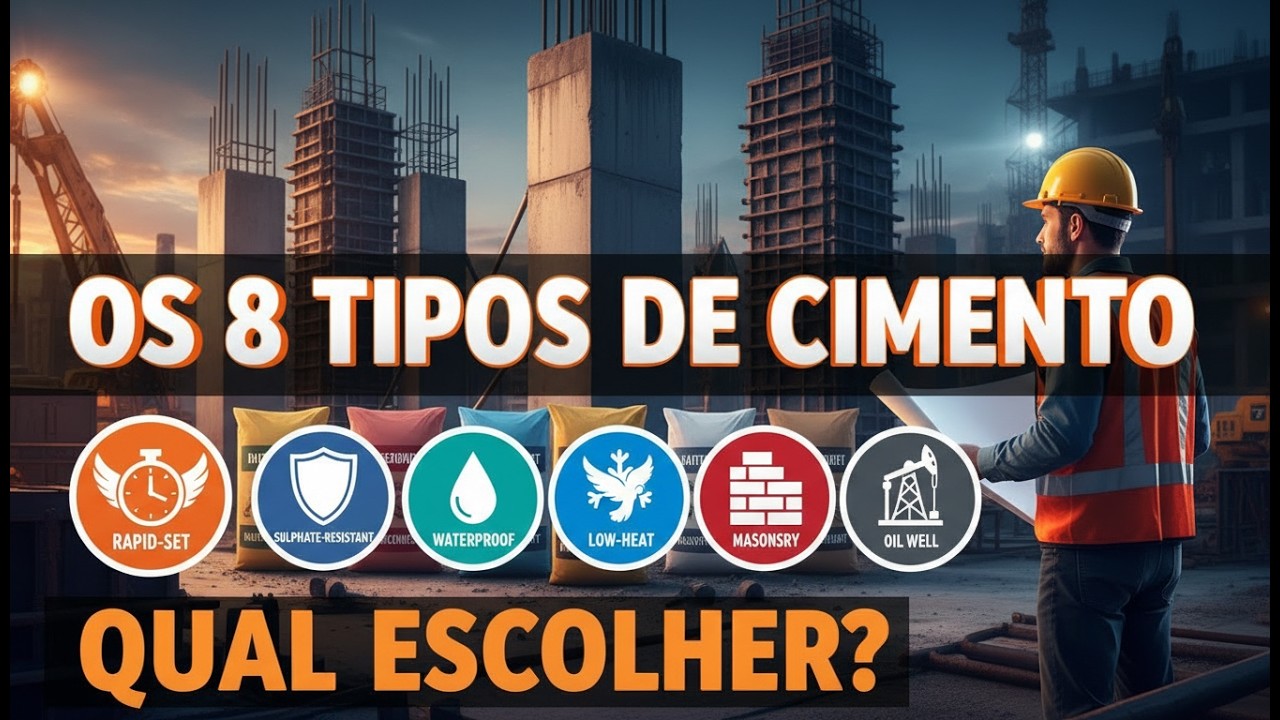 Os 8 TIPOS de CIMENTO que VOCÊ PRECISA CONHECER!